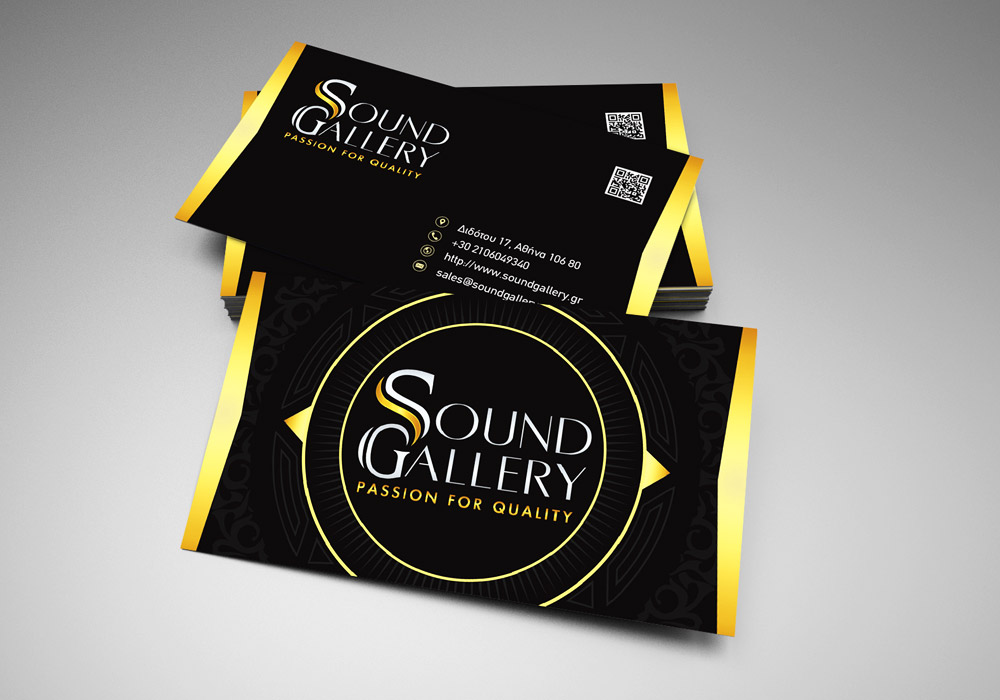 Sound Gallery Business card » UThink | Website Development